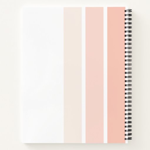 Professional Coral Pink Pastel Notebook | Zazzle