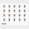 Professional Custom Beef Wedding Meal Choice Cla Classic Round Sticker ...