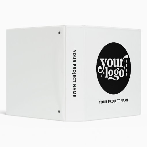 Professional Custom Business Logo Branded Company 3 Ring Binder | Zazzle