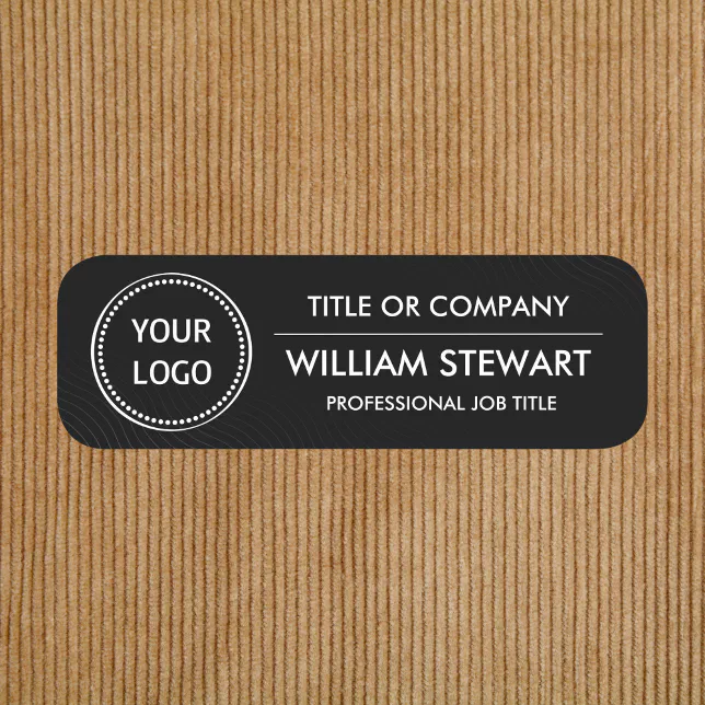 Professional Custom business logo Employee Staff Name Tag | Zazzle