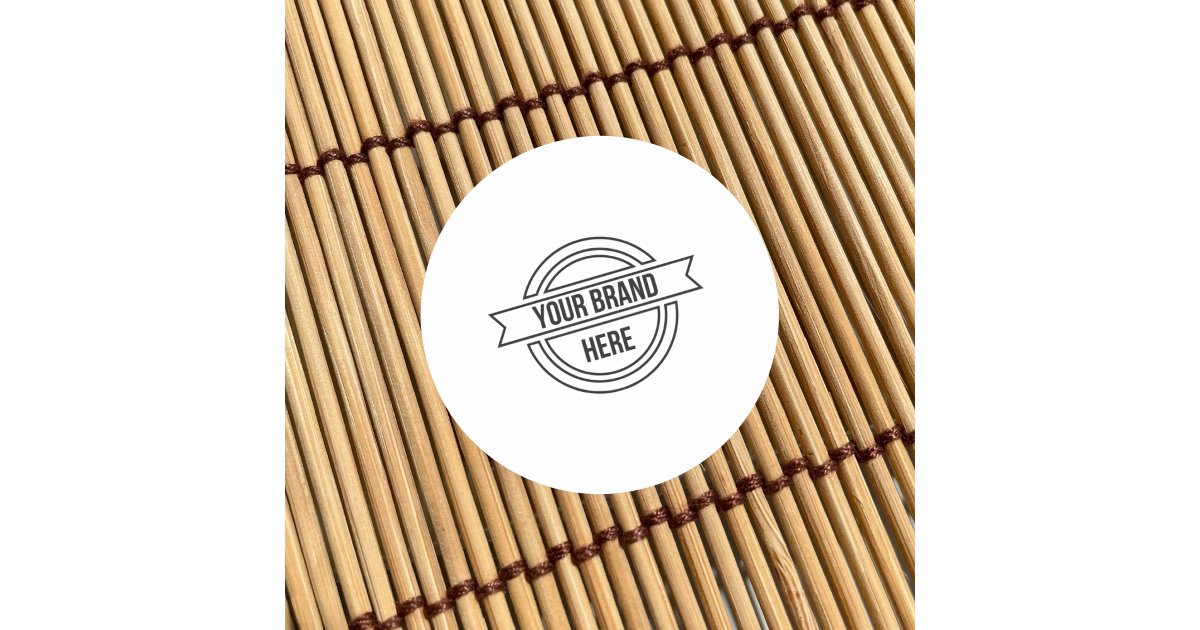 Professional Custom Business Logo Promotion Classic Round Sticker | Zazzle