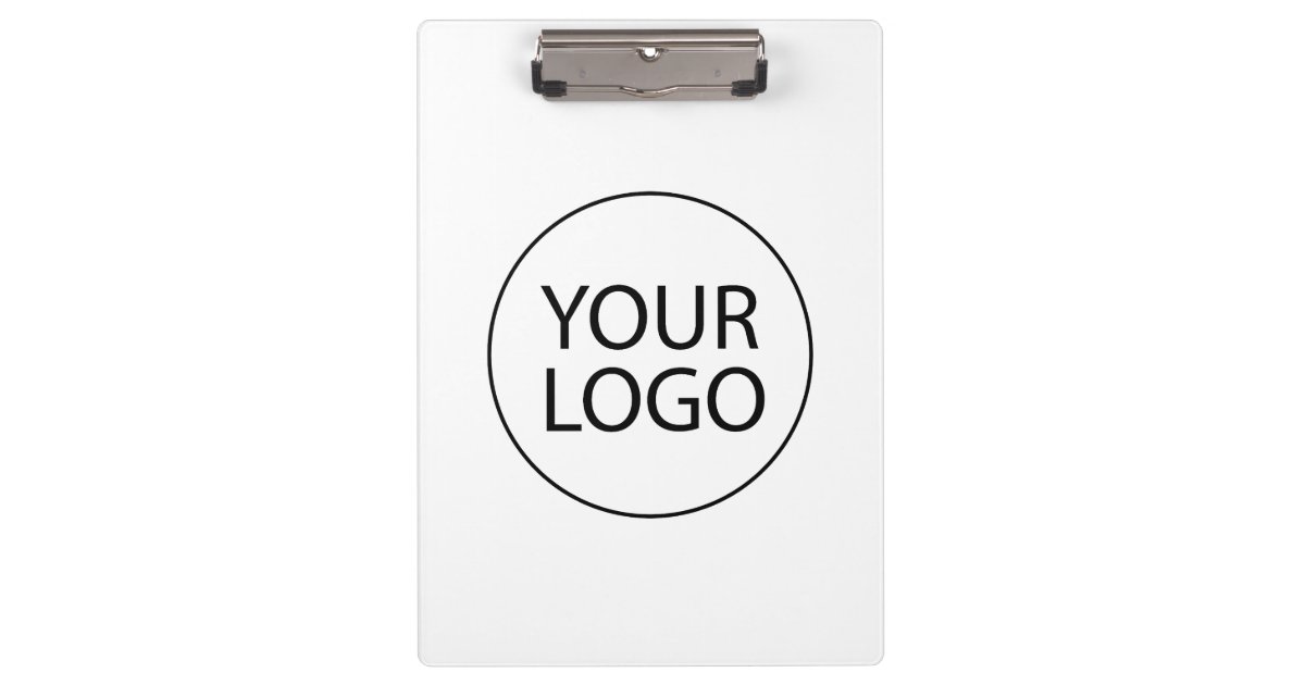 Professional Custom Company Logo Business White Clipboard | Zazzle