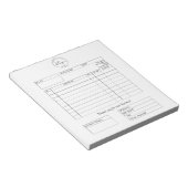 Professional Custom Logo Invoice Business Notepad | Zazzle