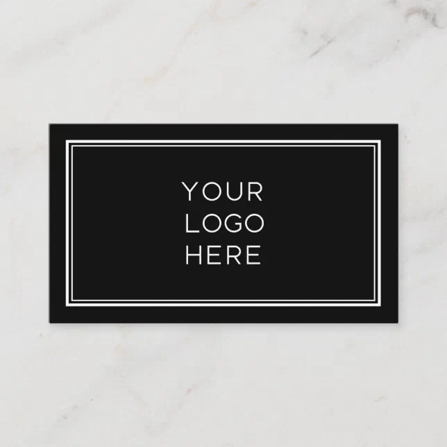 Professional Custom Logo | Simple and Minimalist Business Card | Zazzle