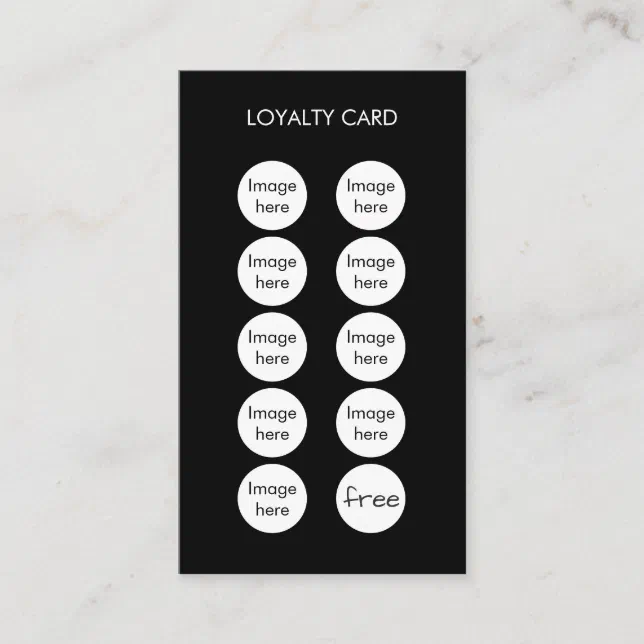 Professional Custom Loyalty Punch Card | Zazzle