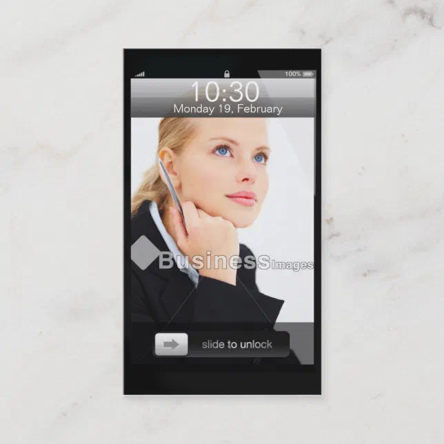 Professional Customizable iPhone Design Business Card | Zazzle