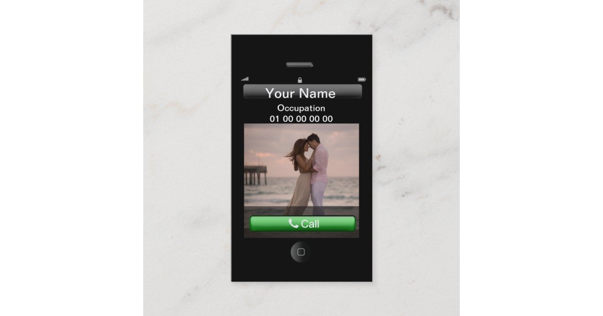 Professional Customizable iPhone Design Business Card | Zazzle
