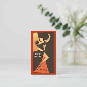 Professional Dancer Business Card | Zazzle