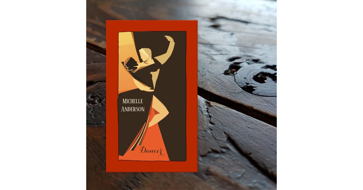 Professional Dancer Business Card | Zazzle