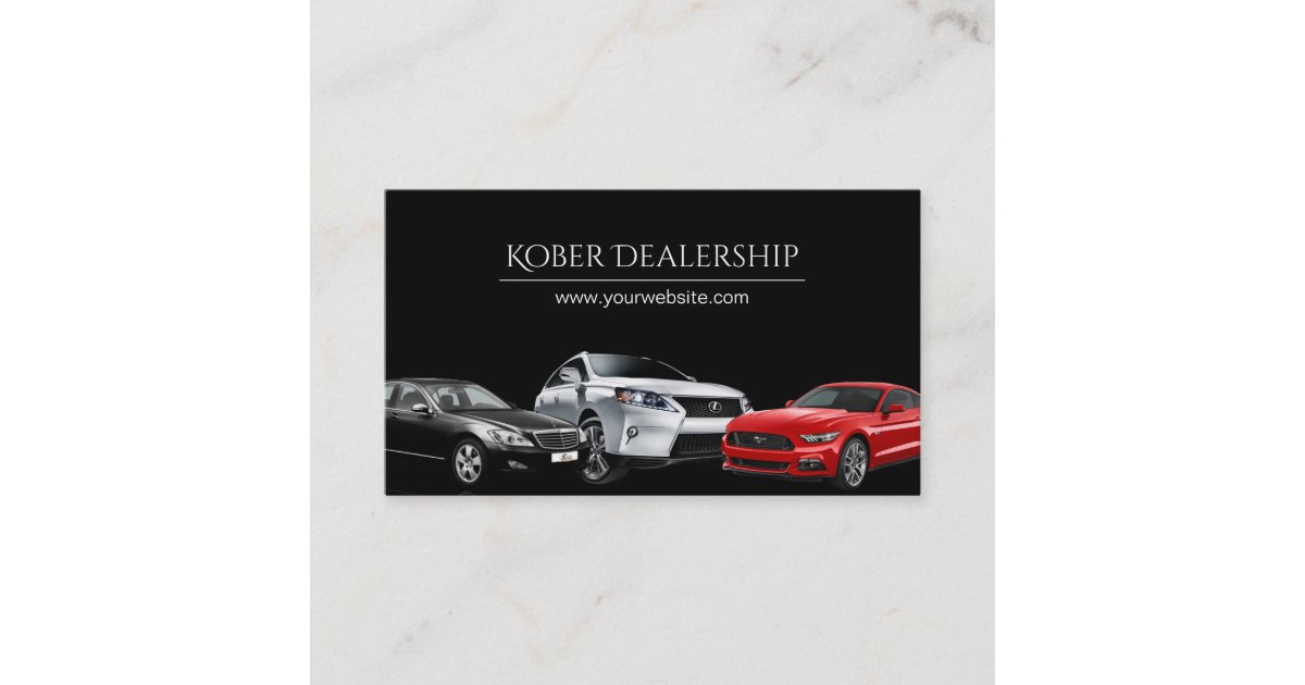 Professional Dealership Auto Sale Business Card | Zazzle