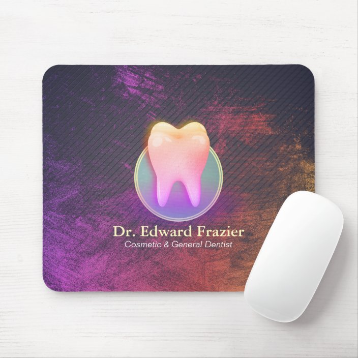 Professional Dentist Dental Clinic Rose Gold Tooth Mouse Pad | Zazzle.com