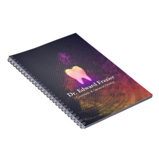 Professional Dentist Dental Clinic Rose Gold Tooth Notebook | Zazzle
