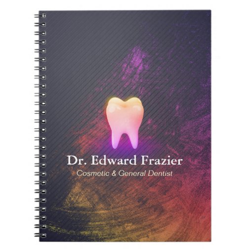 Professional Dentist Dental Clinic Rose Gold Tooth Notebook | Zazzle