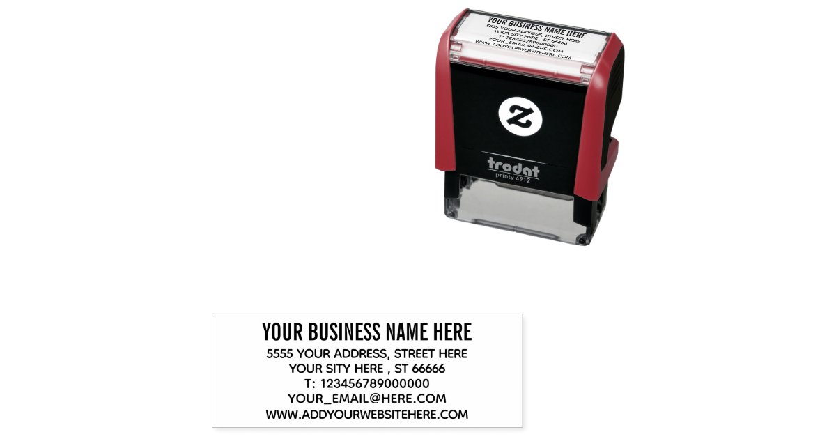 Professional Design Your Address Stamp Template | Zazzle