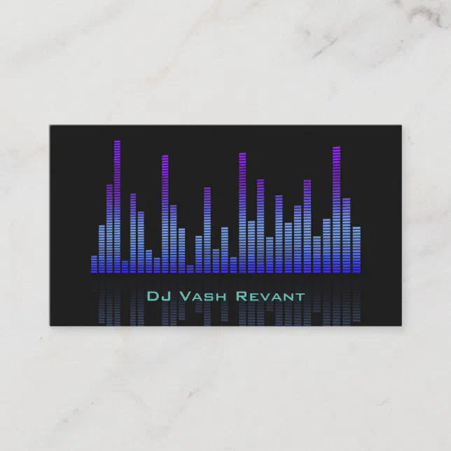 Professional DJ Music Equalizer Business Card | Zazzle