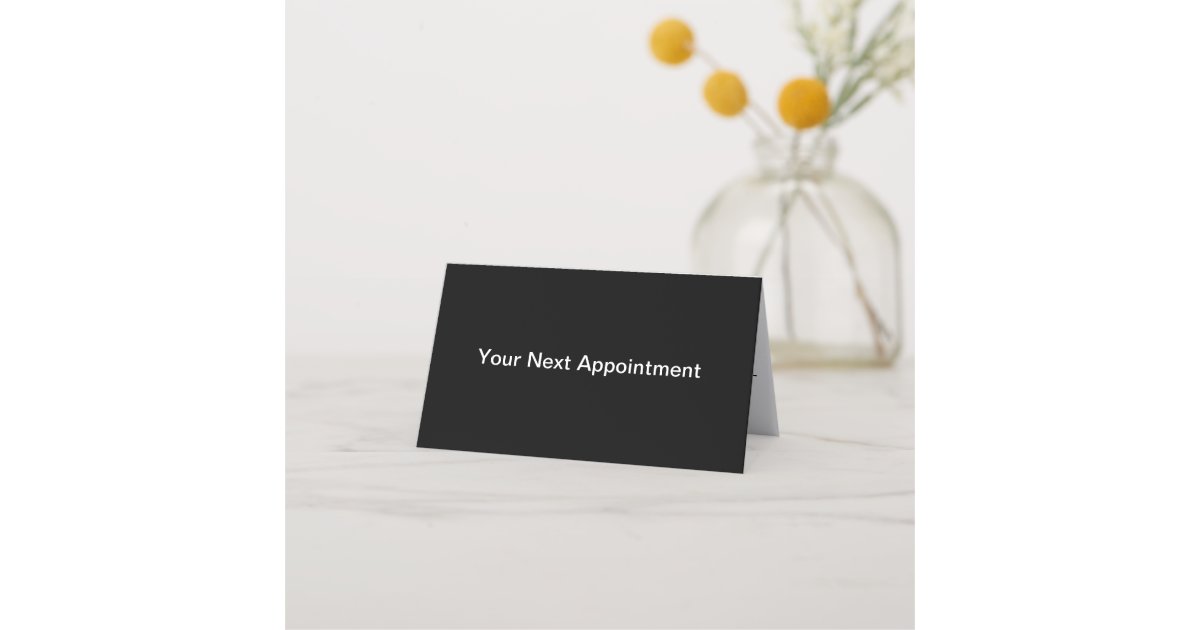 Professional Doctor's Office Your Next Appointment Card | Zazzle