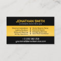 Professional Electrical Contractor - Electrician Business Card | Zazzle