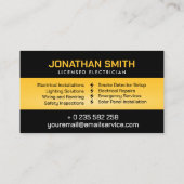 Professional Electrical Contractor - Electrician Business Card | Zazzle