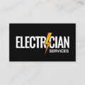 Professional Electrical Contractor - Electrician Business Card | Zazzle