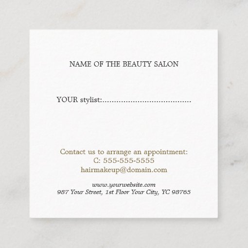 Professional Elegant Beauty Salon Coupon | Zazzle