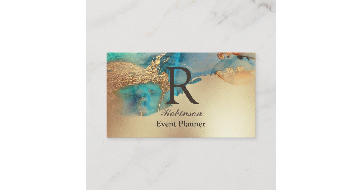 Professional Elegant Blue Business Card | Zazzle