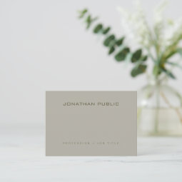 Professional Elegant Clean Design Modern Template Business Card | Zazzle