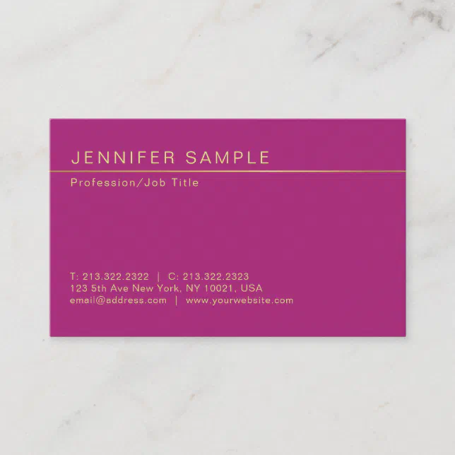 Professional Elegant Creative Trendy Modern Business Card | Zazzle