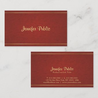 Professional Elegant Design Premium Thick Luxury Business Card | Zazzle