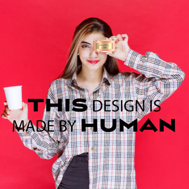 Professional Elegant Gold QR Code Logo Coral Business Card | Zazzle