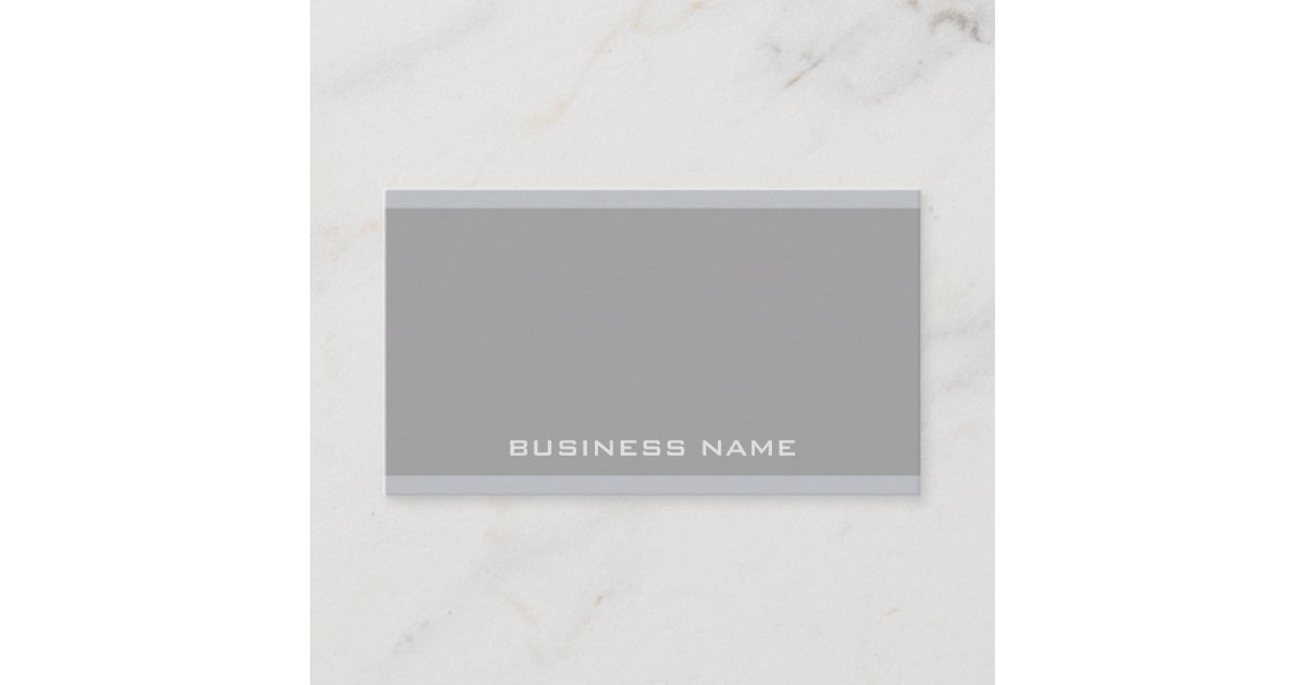 Professional Elegant Grey Modern Simple Template Business Card | Zazzle