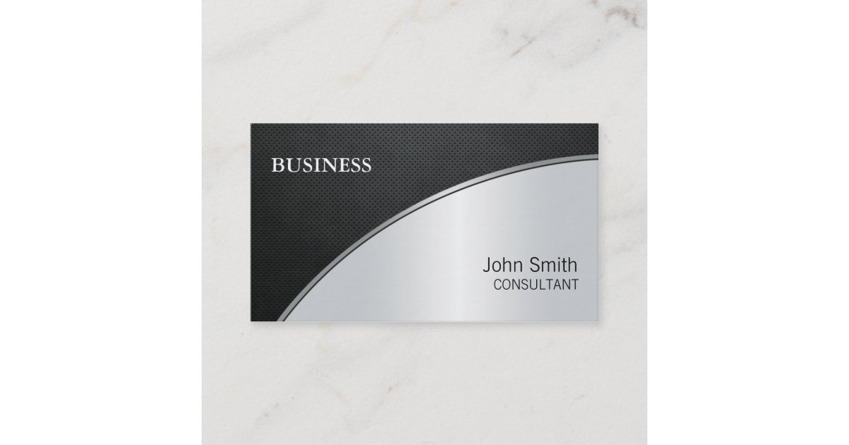 Professional Elegant Modern Silver Computer Repair Business Card | Zazzle