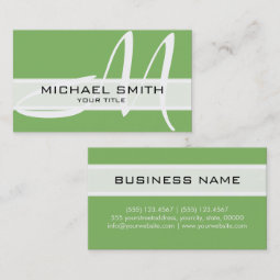 Professional Elegant Monogram Modern Dollar Bill Business Card | Zazzle
