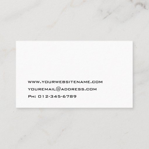 Professional Elegant Simple White Business Card | Zazzle