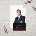 Professional Employee Portrait Photo Business Card | Zazzle