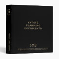 Professional Estate Planning Logo Template 3 Ring Binder | Zazzle