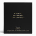 Professional Estate Planning Logo Template 3 Ring Binder | Zazzle