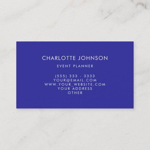 Professional Event Planner Modern Business Card | Zazzle