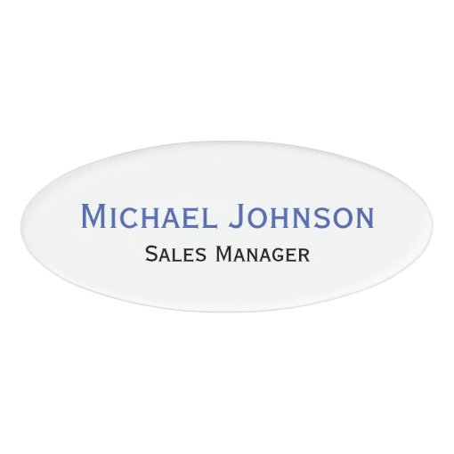 Professional Executive Office Business Magnetic Name Tag | Zazzle