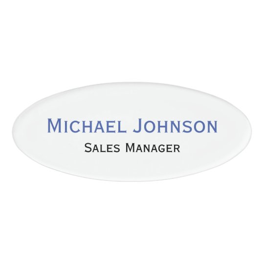 Professional Executive Office Business Magnetic Name Tag | Zazzle.com