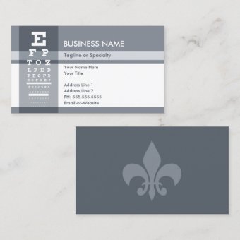professional eye chart business card | Zazzle