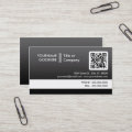 professional fade QR code Business Card | Zazzle