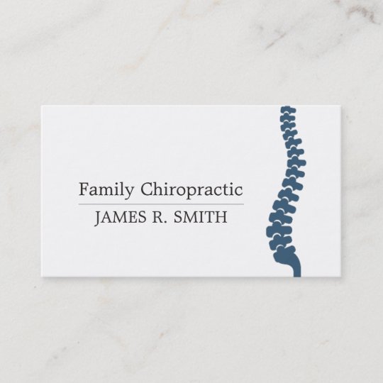 Professional Family Chiropractic Chiropractor Business Card | Zazzle.com
