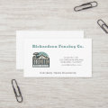 Professional Fence Company Fencing Service Business Card | Zazzle