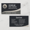Professional Fencing Fence Builder Repair Company Business Card | Zazzle