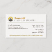 Professional Financial Advisor & Analyst Finance Business Card | Zazzle