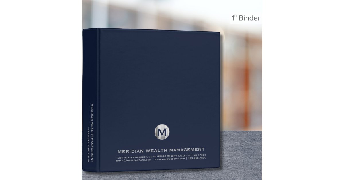Professional Financial Documents Binder | Zazzle