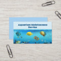 Professional Fish Aquarium Maintenance Service Business Card | Zazzle