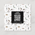 Professional Fishing Guide Charters QR Code Square Business Card | Zazzle