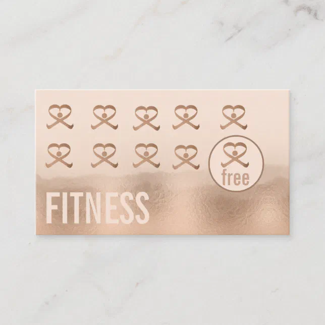 Professional fitness personal trainer logo business card | Zazzle