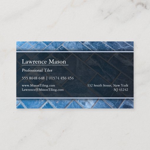 Professional Flooring and Tiler - Business Card | Zazzle